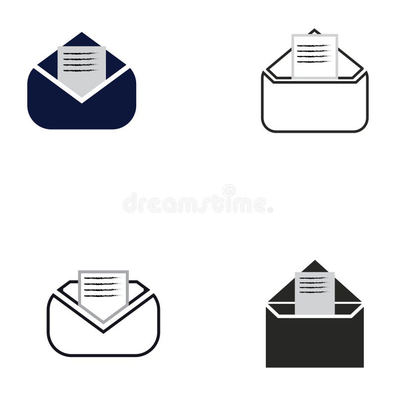 E-mail Symbol Vector. Mail Line Icon Stock Vector - Illustration of ...