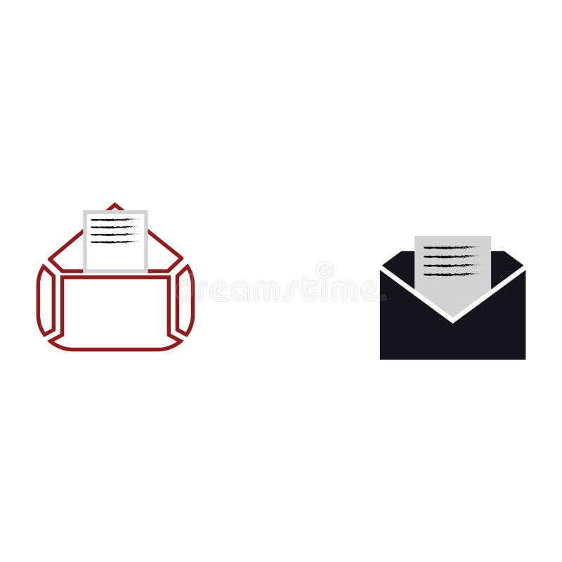 E Mail Symbol Vector Mail Line Icon Stock Vector Illustration Of Send Technology 252804363