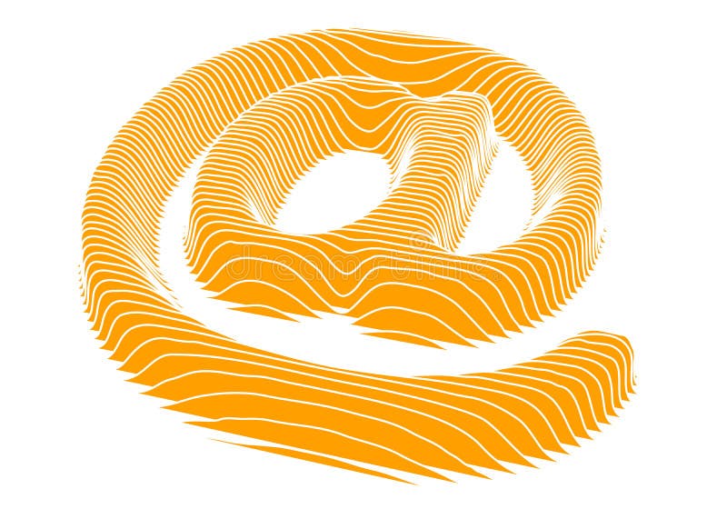 E-mail teken, vector vector illustratie. Illustration of brief - 12928559