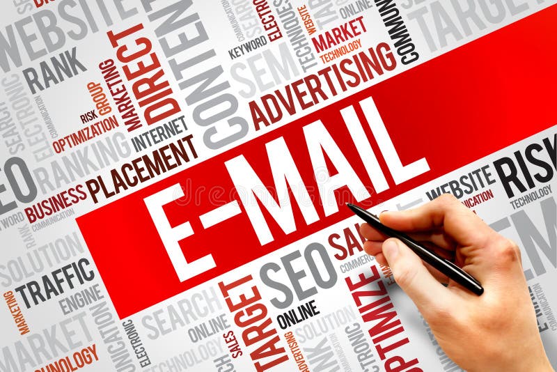 E-mail stock image. Image of computer, postage, cloud - 60485135