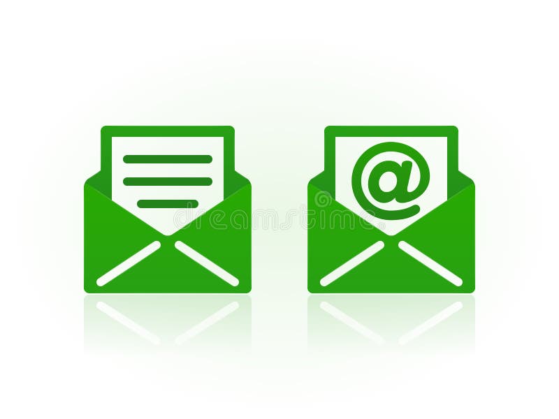 E-mailsymbolen Op Witte Achtergrond Vector Pictogrammen Vector ...