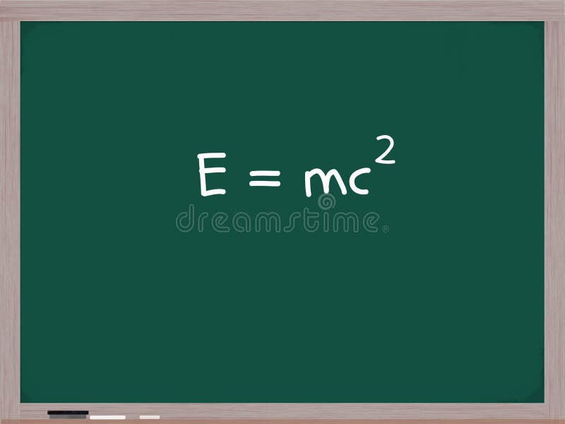 E=MC Squared stock illustration. Illustration of black - 21354712