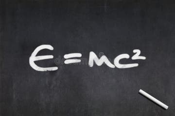 Albert Einstein Writing Formular Blackboard Stock Photos - Free ...