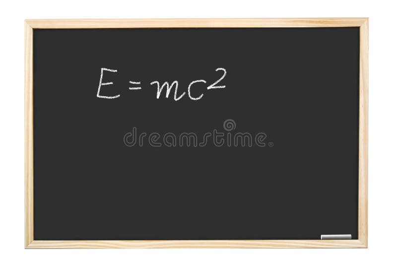Famous Albert Einstein S Equation E=mc2 Stock Photo - Image of school ...