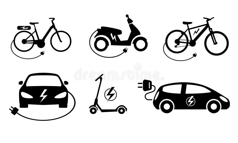 Electric Mobility Pictogram. Vector Quality Graphic for Use As a Logo. Stock Vector ...