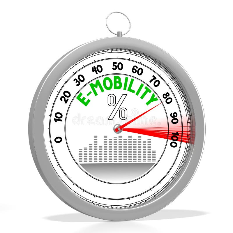 E-mobility Abstract Concept. 3D Rendering Stock Illustration ...