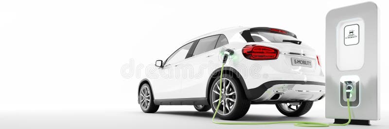E-Mobility and ecology stock illustration. Illustration of technology ...