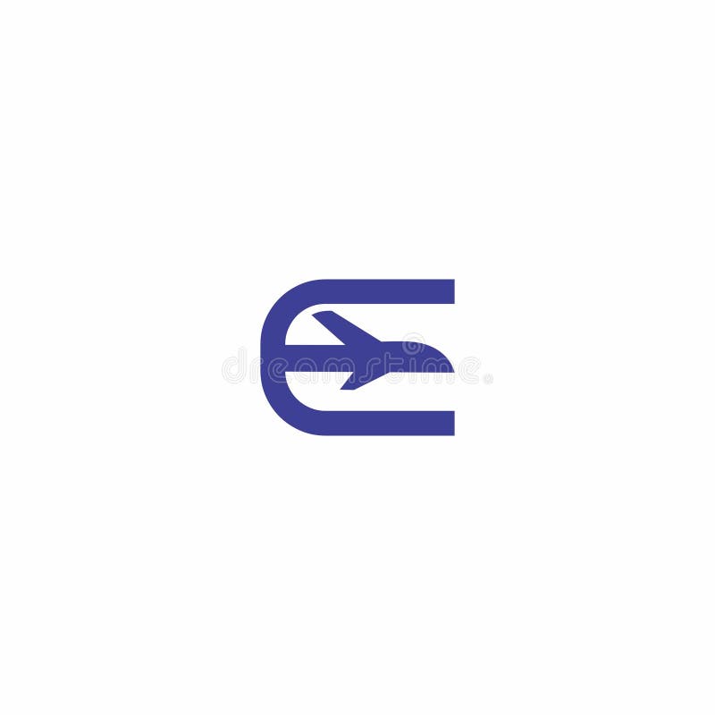 Creative Letter E Plane Logo Stock Illustrations – 97 Creative Letter E ...