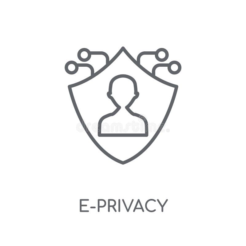 E-privacy Linear Icon. Modern Outline E-privacy Logo Concept on Stock ...