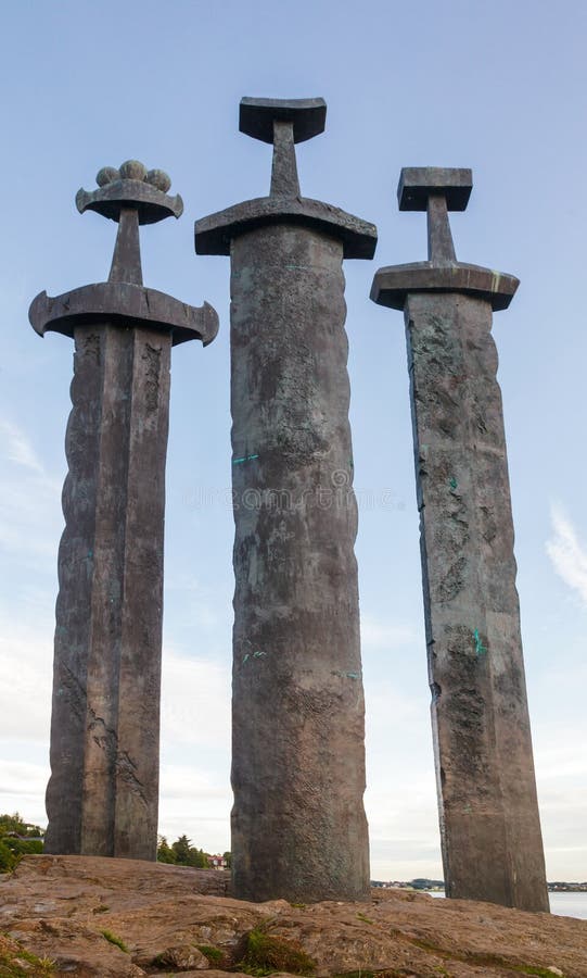 Swords in Rock Monument Commemorating Battle of Hafrsfjord Stavanger ...