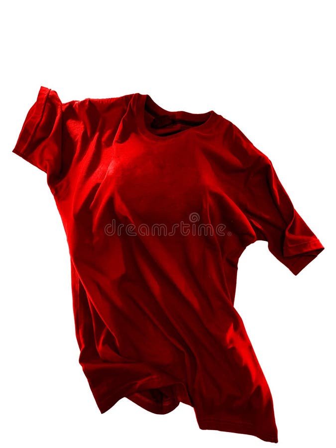 Floating T-Shirt Water Wind Air Red Garment Fabric Clothes Fashion Art ...