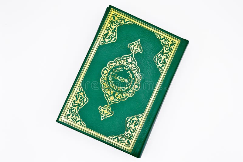 The Holy Book of Muslims, the Qur`an Book Green. 库存照片 - 图片 包括有 古兰经, 格朗基 ...