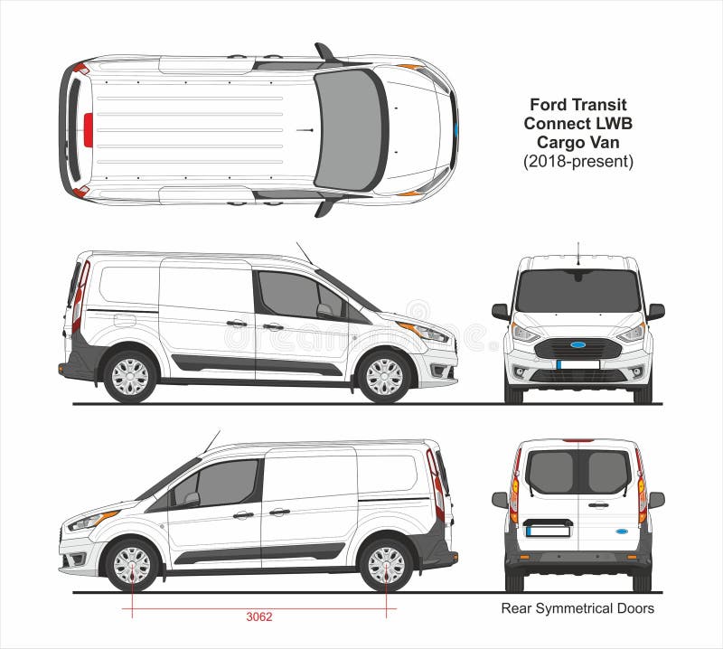 Ford Transit Custom Cargo Van L1H1 E L2H1 2018-2019 Immagine Editoriale ...