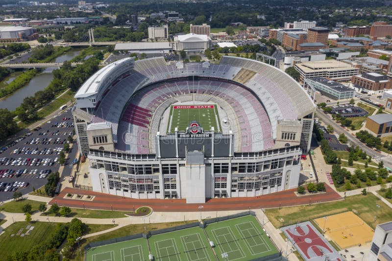 Aerial Views of Ohio Stadium on the Campus of Ohio State University ...