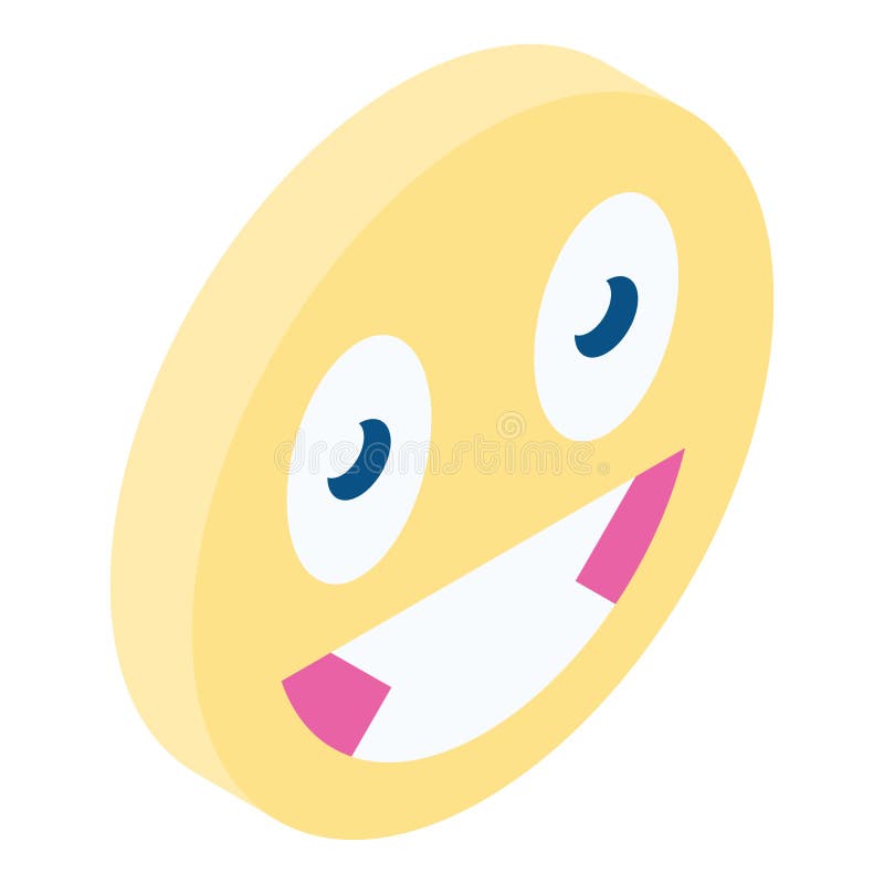 Gekke emoji vector illustratie. Illustratie bestaande uit beeldverhaal ...