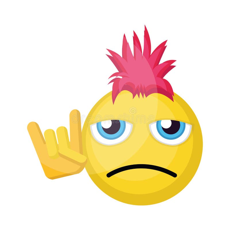 Punk 1 di smiley illustrazione di stock. Illustrazione di stare - 1634387