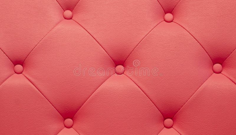 Close Up Diamond Cushion Pattern with Button of Pink Vintage Sofa ...