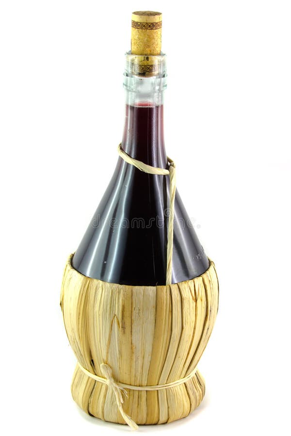 Vecchio Fiasco Italiano Fiask Fotografia Stock - Immagine di antico ...