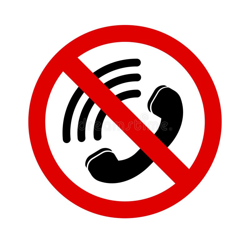 Mobiel Telefoon Verboden Teken Stock Illustrations, Vectors, & Clipart ...