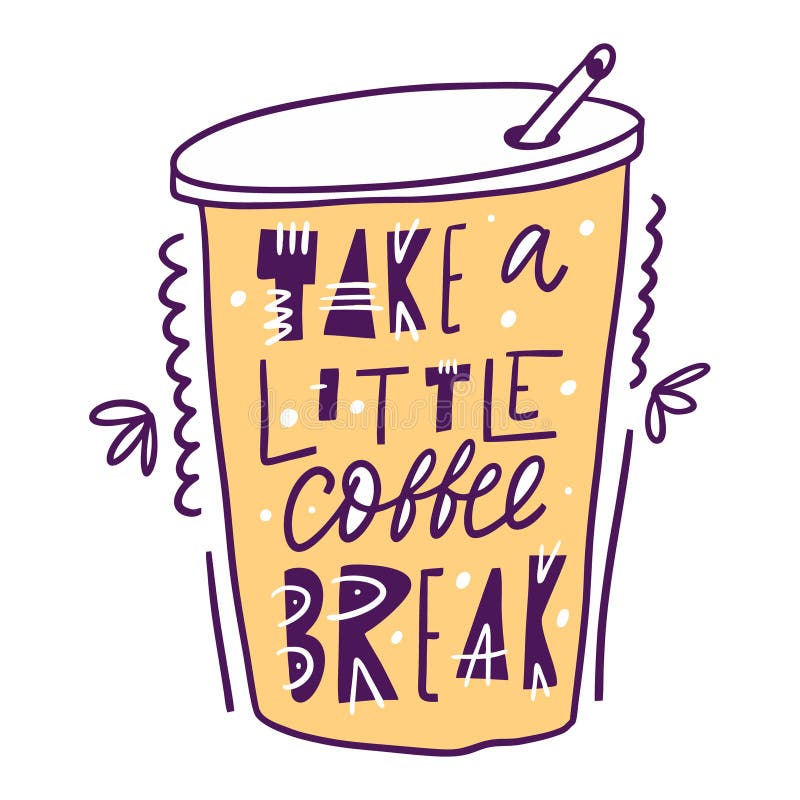 Kaffeepause Stock Illustrationen, Vektors, & Klipart – (1,966 Stock ...