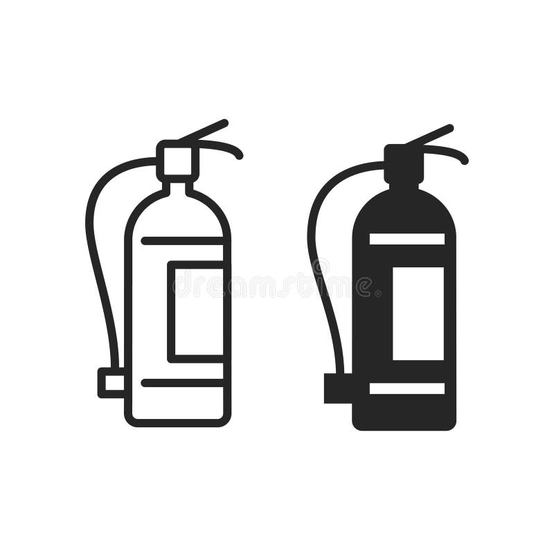 Pictogram Voor Brandblusapparaat, Sjabloon Voor Bewerkbare Kleur ...