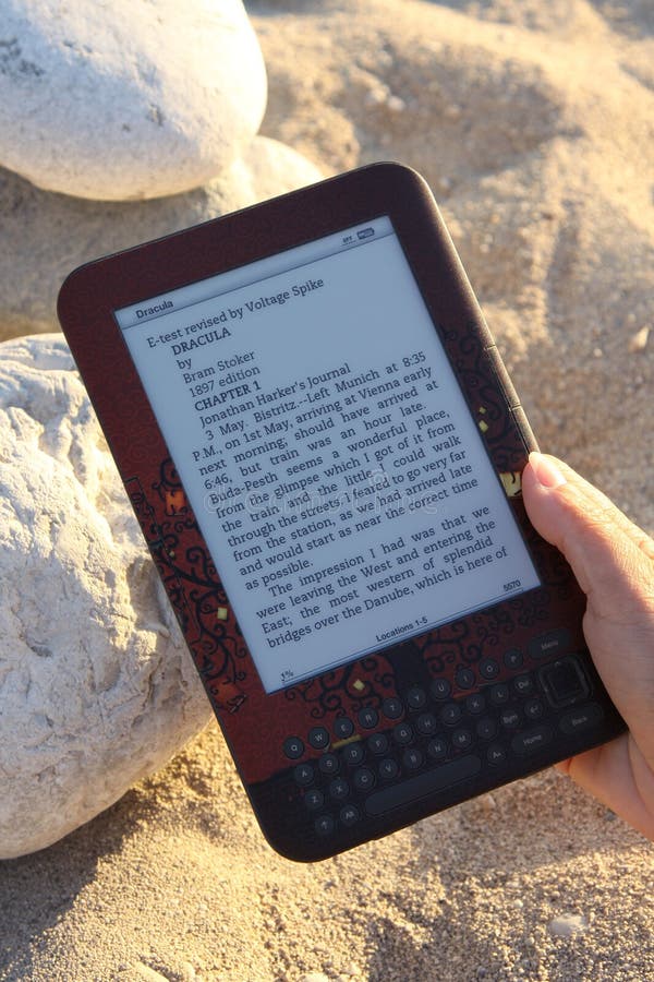 E-Reader Being Used on Beach Editorial Photo - Image of book, beach ...