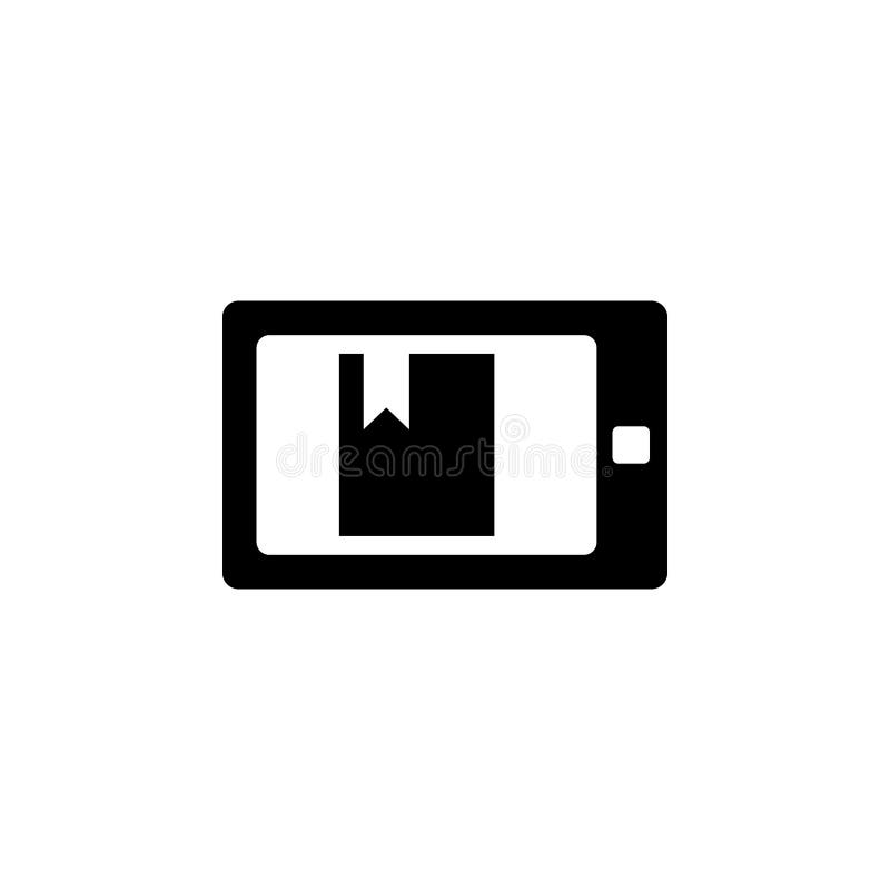 E-reader Icon on White Background Stock Illustration - Illustration of ...