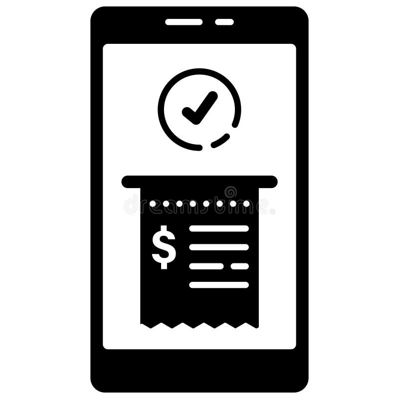 Digital Banking Icons Solid Pack Stock Vector - Illustration of card ...