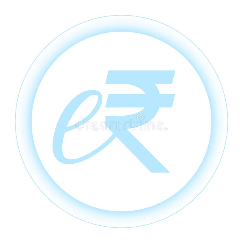 E-rupi Erupee Digital Currency Background in Watermark Style Stock ...