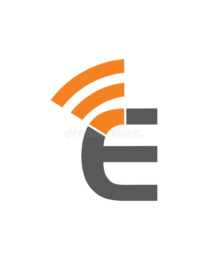 E Signal Logo , Network Logo Vector Stock Illustration - Illustration ...