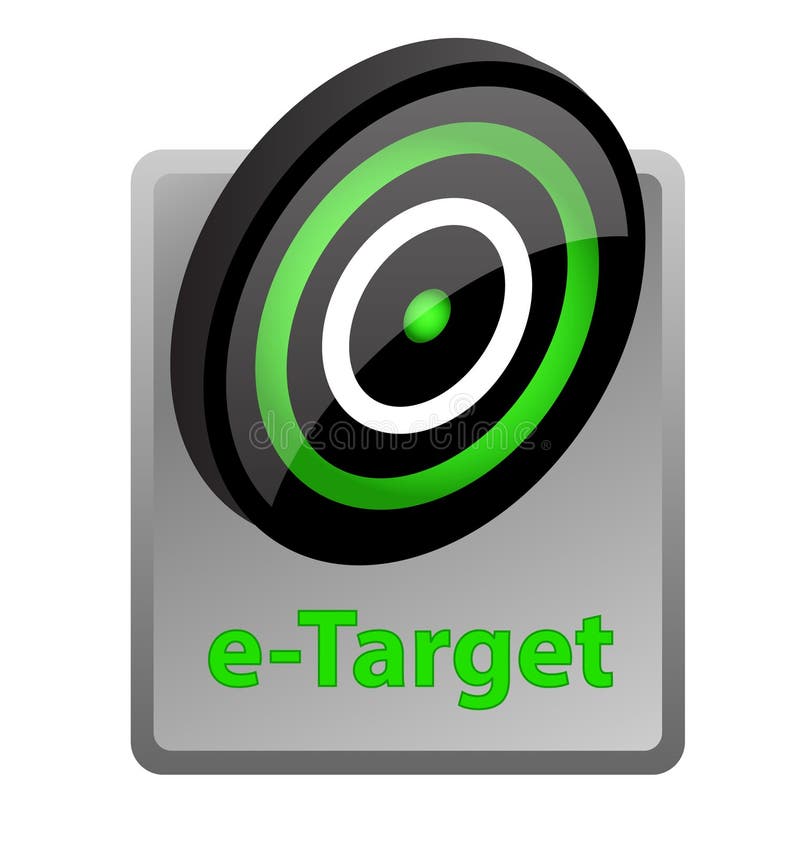 Crm Target Advertisement Line Icon Vector Illustration Stock Vector ...