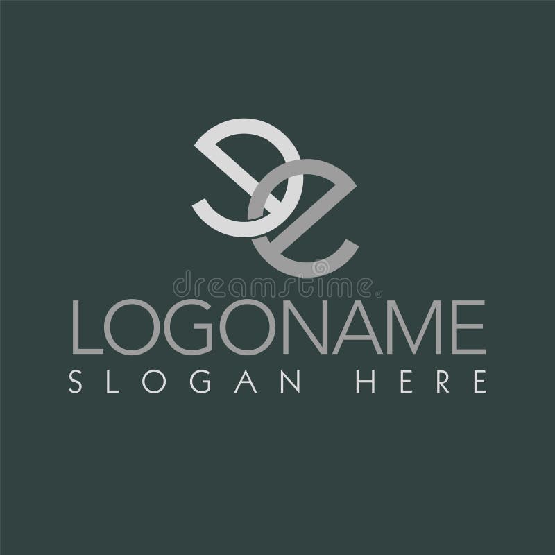 E Template logo name stock illustration. Illustration of flowers ...