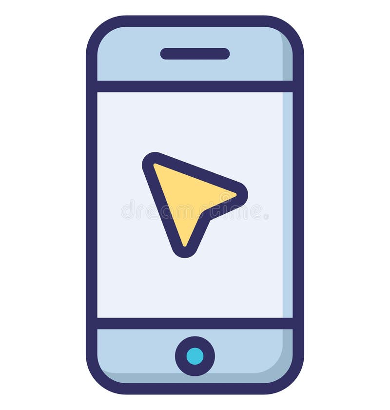 E Tickets, Mobile Isolated Vector Icon that Can Be Easily Modified or ...