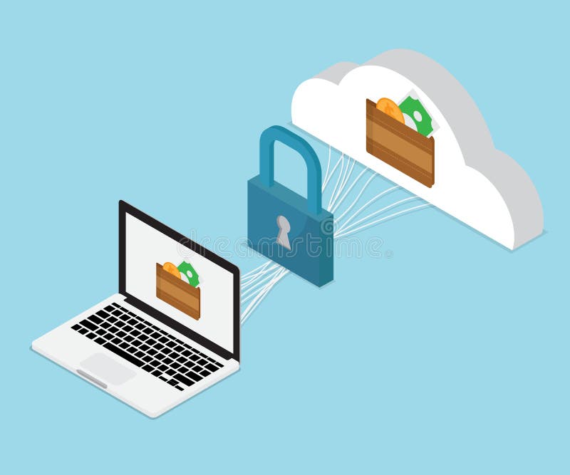 Digital Wallet Technology Filled Outline Icon Stock Vector ...