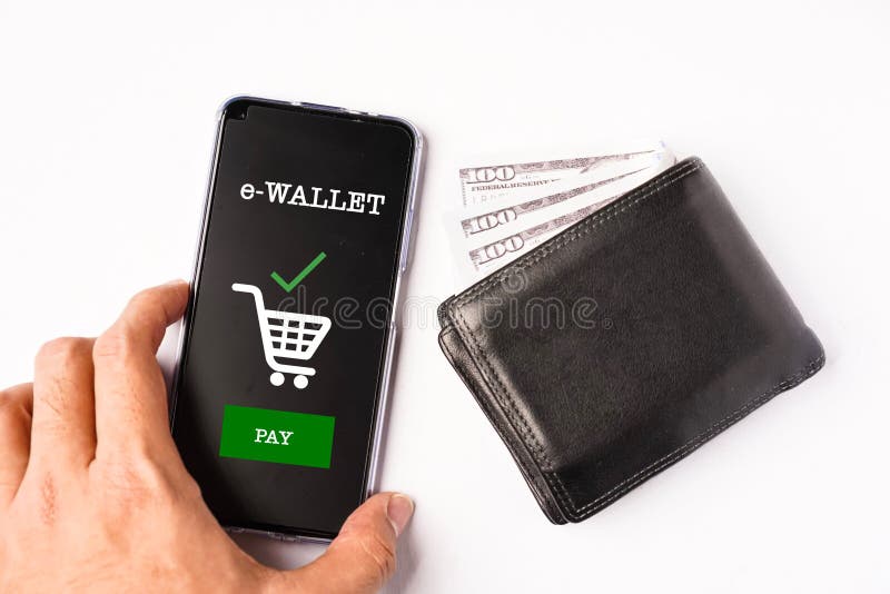 E-wallet concept stock photo. Image of rfid, electronic - 168370630