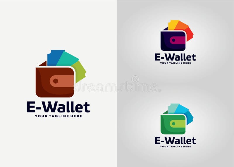 E-Wallet Logo Design Template Stock Vector - Illustration of corporate ...