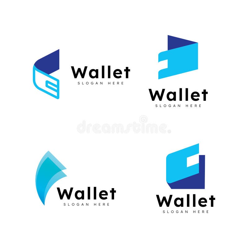 E Wallet Logo Design Vector Design Template Stock Vector - Illustration ...