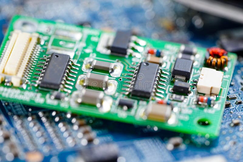 E-waste Electronic, Computer Circuit Cpu Chip Mainboard Stock Photo ...