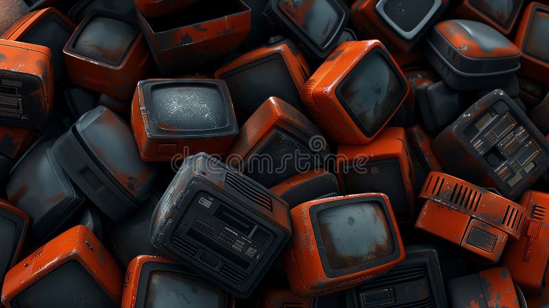 E-waste and Electronic Pollution, Discarded Devices in a Dump Site ...