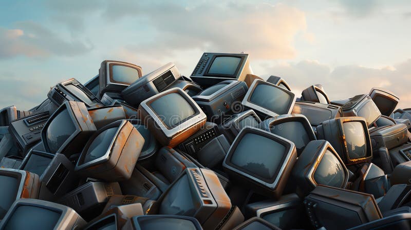 E-waste and Electronic Pollution, Discarded Devices in a Dump Site ...