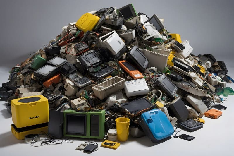 E Waste Management and Recycling Stock Image - Image of management ...