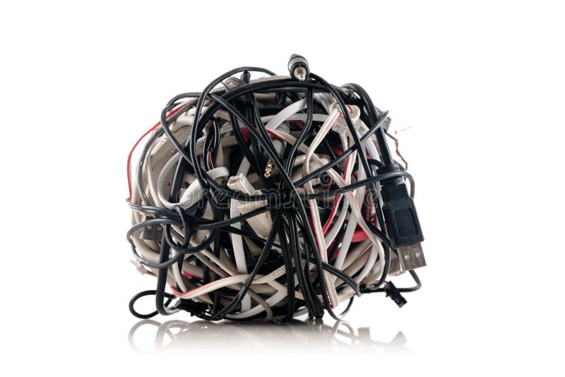 E-waste mess concept stock photo. Image of device, addiction - 227738302