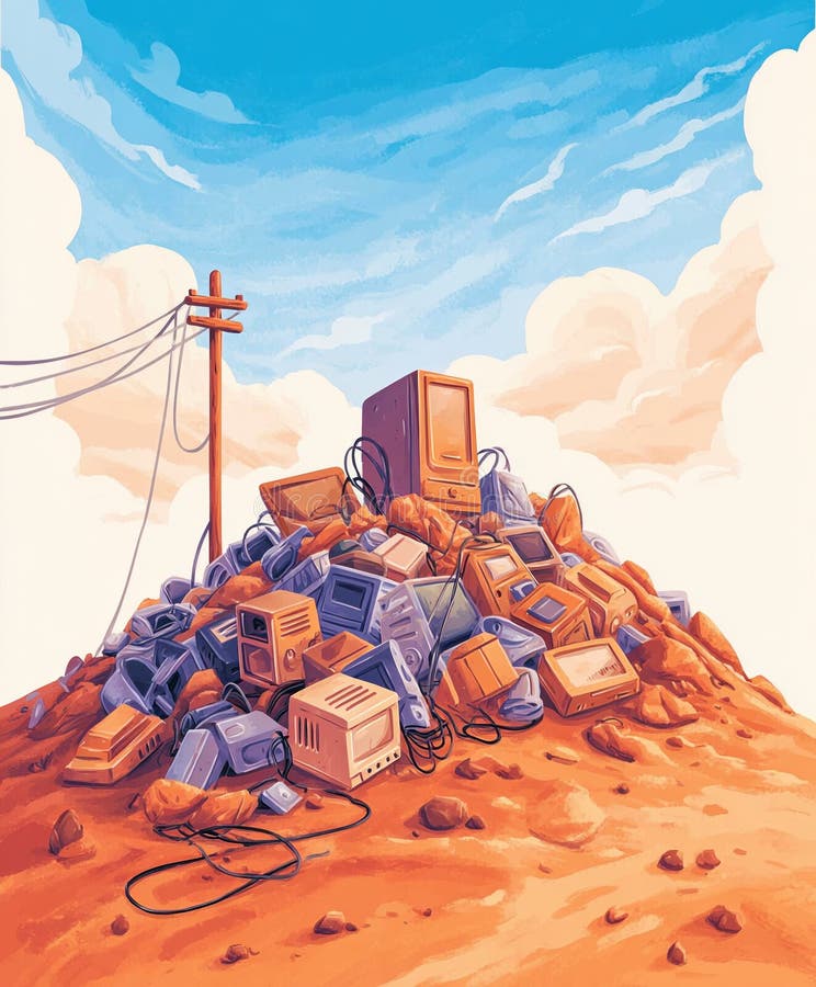 Blue Computers Device Icons Stock Vector - Illustration of tablet ...