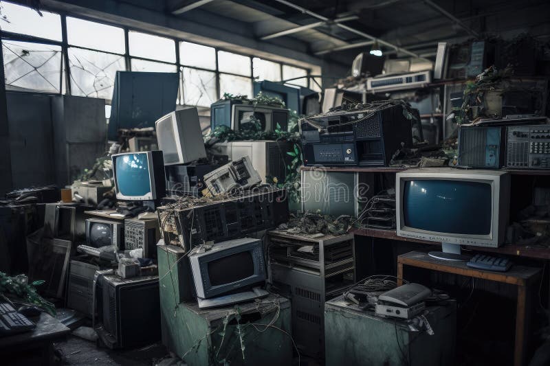 E-waste Processing Plant, Where Old Computers, Televisions, and Other ...