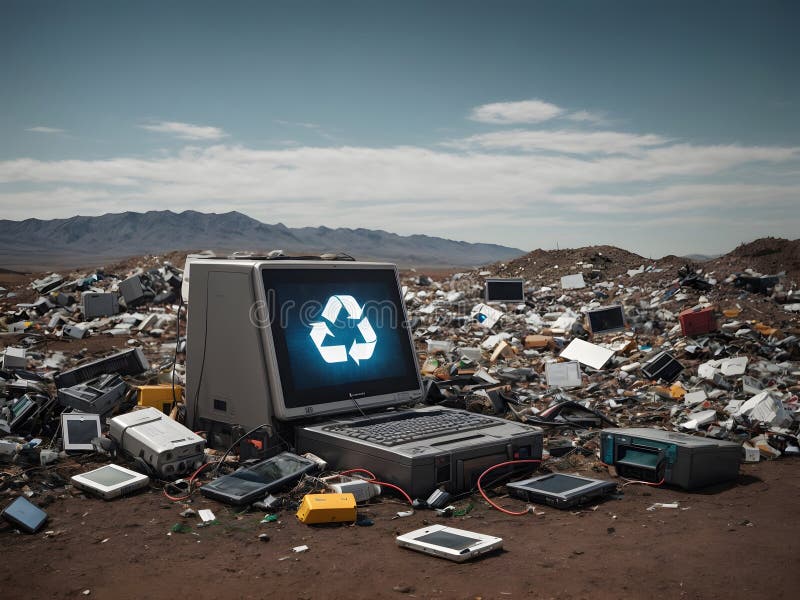 E Waste Recycling Becomes a Challenge Stock Photo - Image of recycling ...