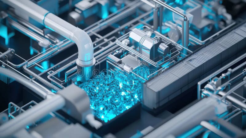 E-waste Recycling Concept. Zero-Waste Closed-Loop Recycling System ...