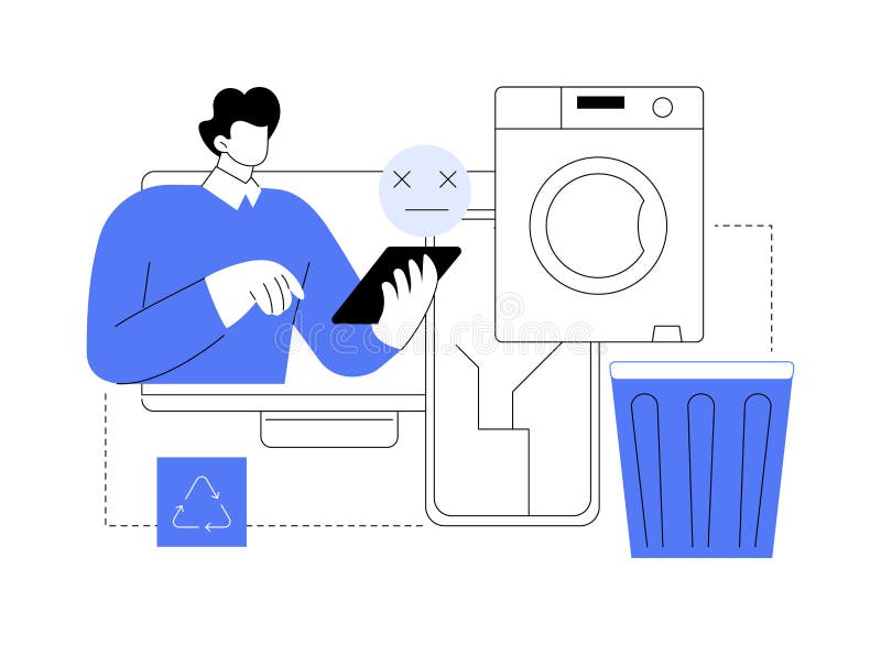 E-waste Reduction Abstract Concept Vector Illustration. Stock Vector ...