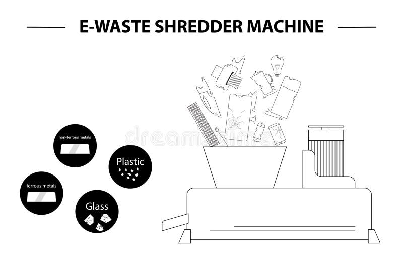 E waste template stock vector. Illustration of infographics - 175505721