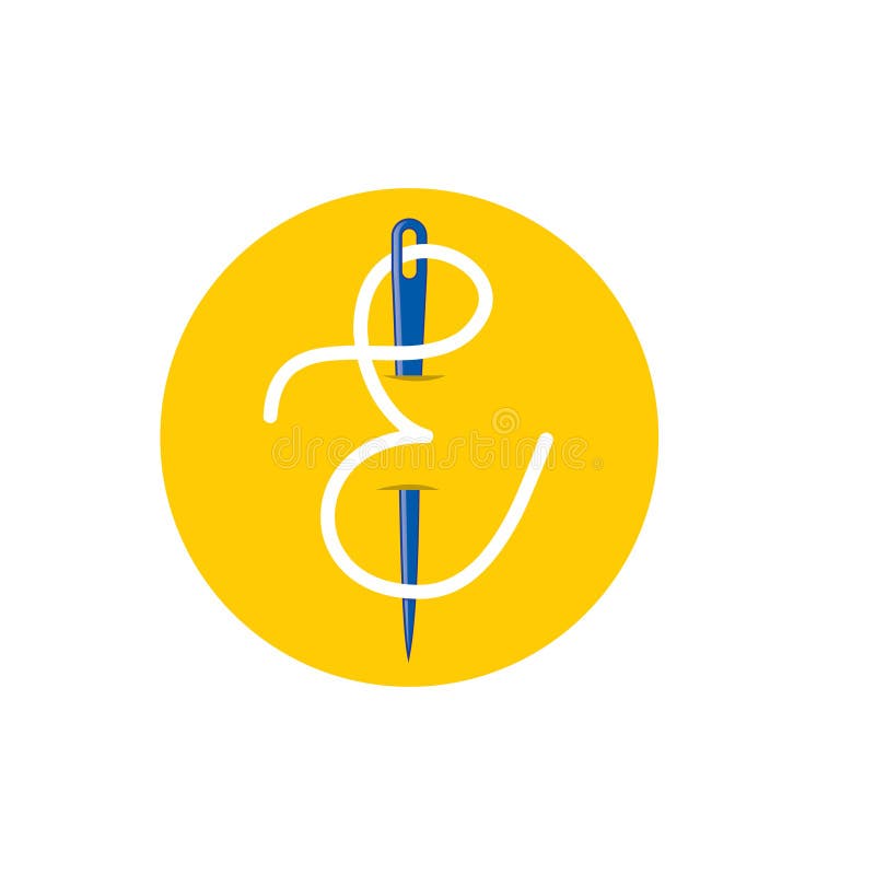 E Yarn Logo , Textile Logo Vector Stock Illustration - Illustration of ...