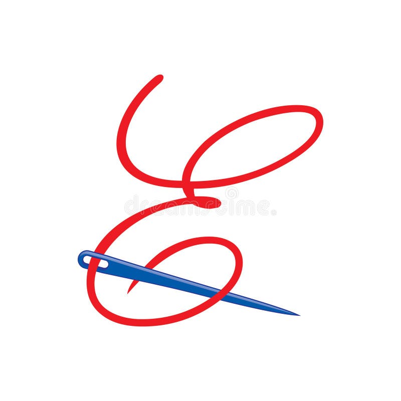 E Yarn Logo , Textile Logo Vector Stock Illustration - Illustration of ...